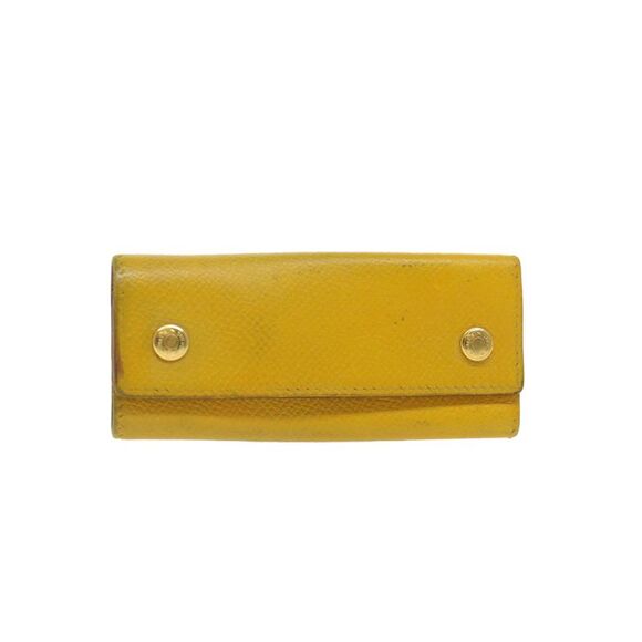 Hermes | Accessories | Pre Loved Hermes Key Case Leather Yellow Auth ...